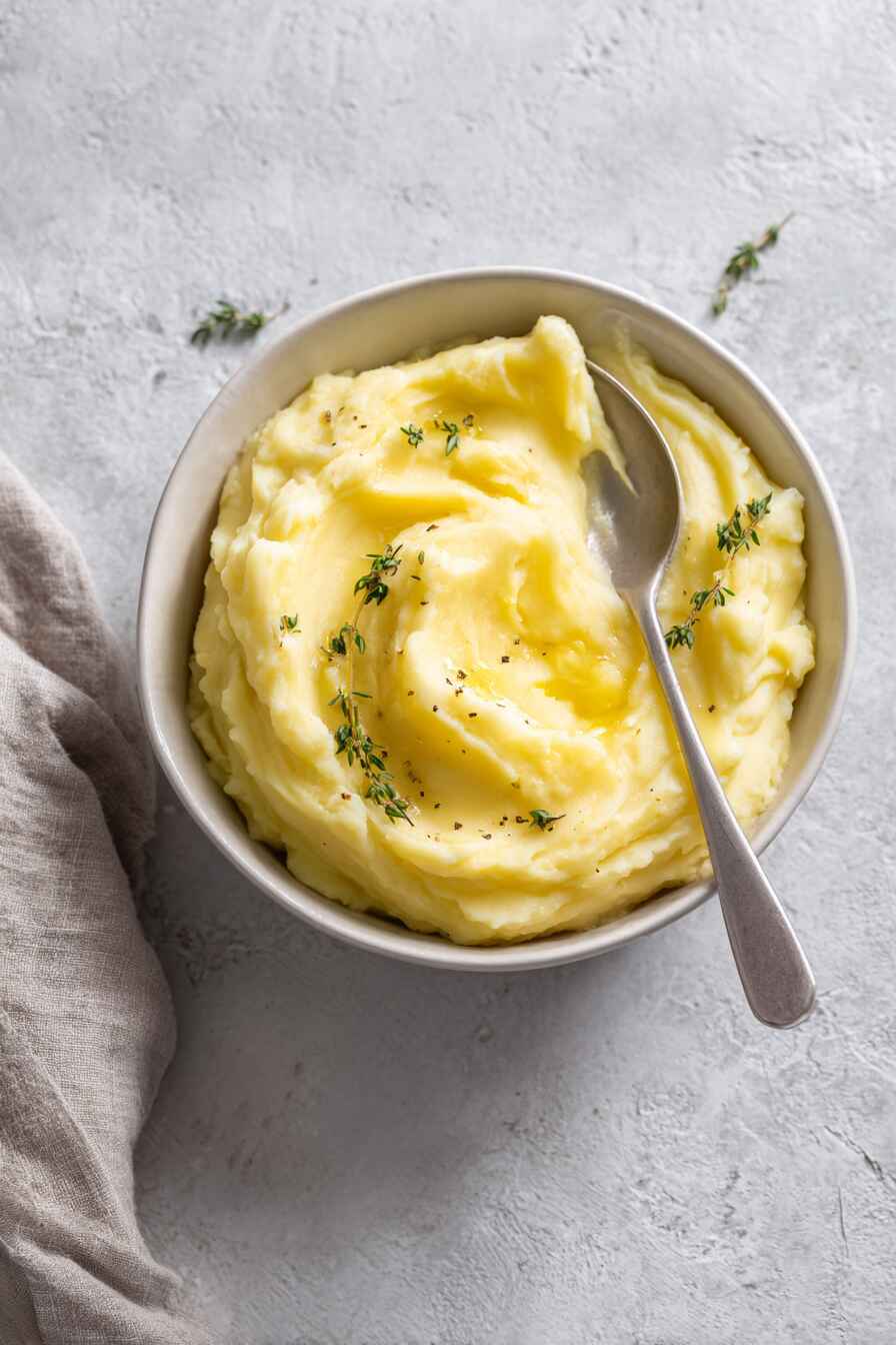Creamy Mashed Potatoes Without Milk — Done in 20 Minutes